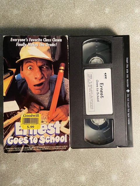 ERNEST GOES TO School VHS Jim Varney Comedy 90s £8.40 - PicClick UK