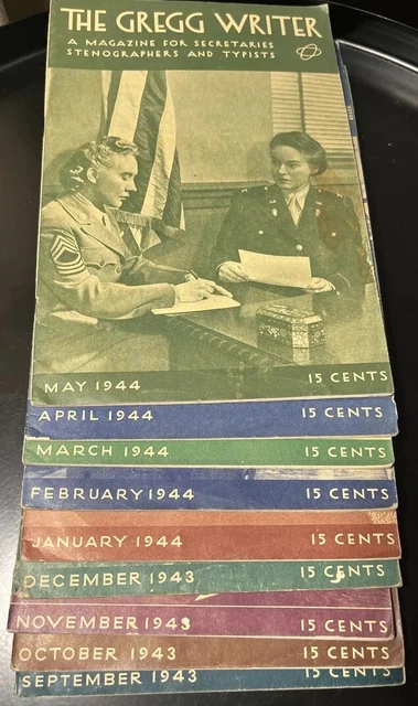 9 THE GREGG Writer Magazine for Secretaries Stenographers & Typists 9/ ...