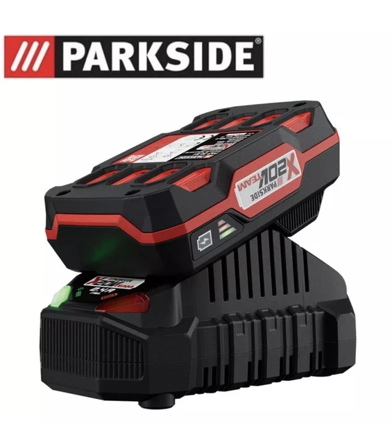PARKSIDE X20V TEAM 2Ah Li-ION PAP20B1 Battery & Charger PLG20C1 - Cell ...