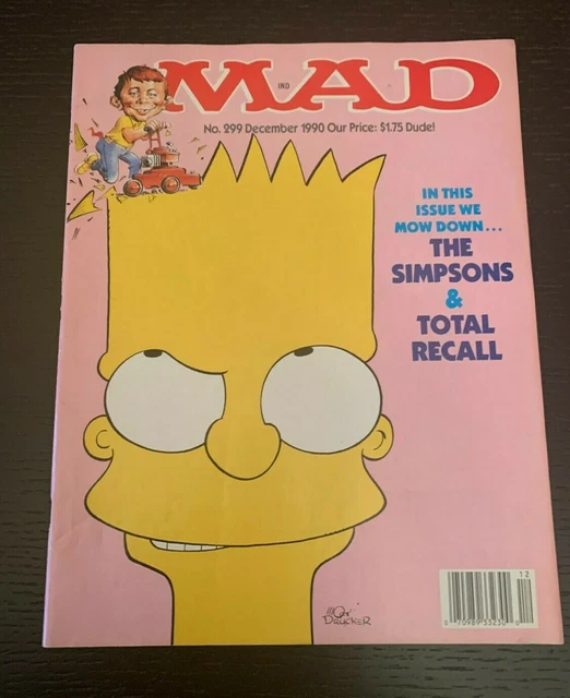 MAD MAGAZINE THE SIMPSON'S ISSUE -Bart Simpson & Total Recall - #299 ...