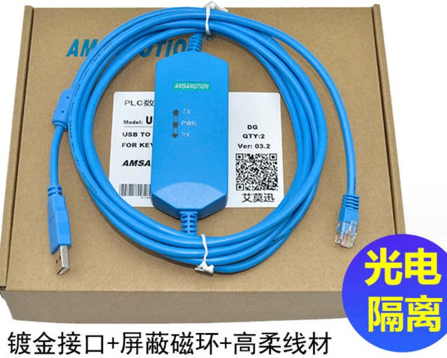 FOR KEYENCE KV Full Series PLC Programming Cable USB-KV+ Isolated $36. ...