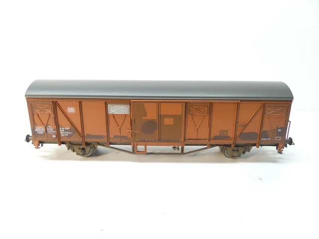 ROCO H0 46103 ged. Güterwagen, DB, gealtert, DC, TOP ohne OVP #49425 ...