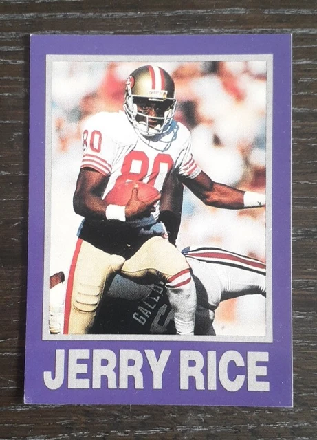 JERRY RICE SAN Francisco 49ers 1990 - 1991 STATZ Purple Border $1.95 ...