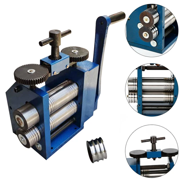 MANUAL COMBINATION ROLLING Mill Machine Jewelry Metal Tools Equipments ...