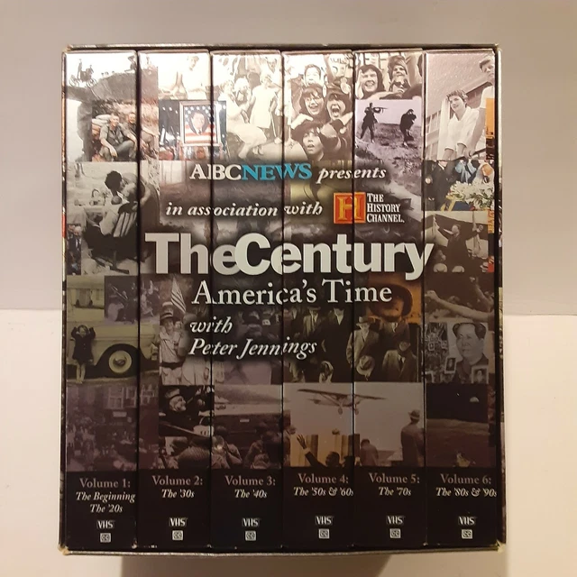 ABC NEWS PRESENTS The Century America's Time with Peter Jennings 6 VHS ...