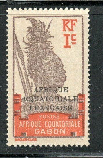 FRANCE COLONIES FRENCH Gabon Overprint Equatorial Africa Stamps Mh Lot ...