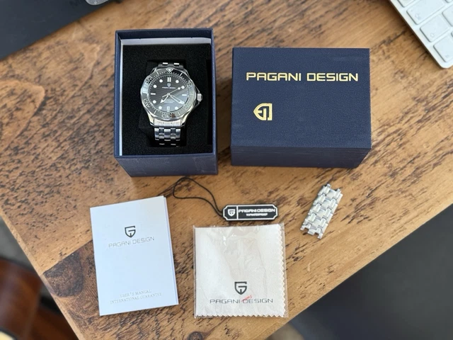 PAGANI DESIGN PD 1685 Automatic Dive Watch - Black £73.52 - PicClick UK