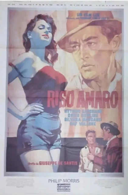 POSTER LOCANDINA RISO Amaro Silvana Mangano Vittorio Gassmann 55x80 Cm 1999 EUR 7,50 - PicClick IT