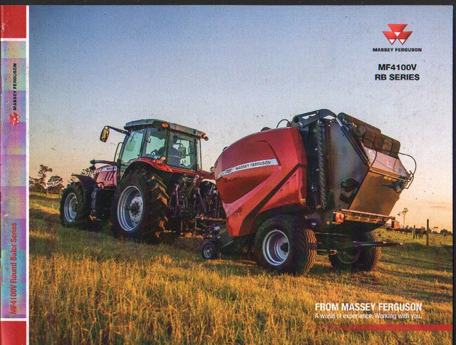 MASSEY FERGUSON &MF4100V RB Series" Tractor Round Baler Brochure Leaflet £6.00 - PicClick UK