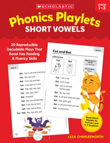 PHONICS PLAYLETS: SHORT Vowels: 20 Reproducible Decodable Plays That ...