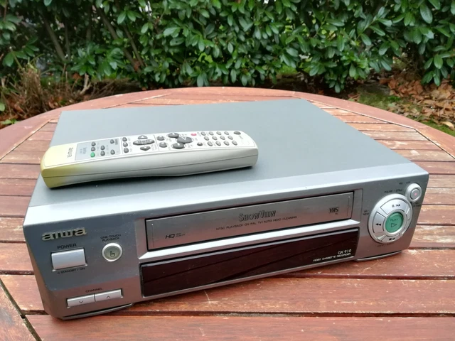 AIWA GX910 + FB VHS HiFi VTR - STEREO NTSC PLAYBACK - CAR HEAD CLEANING ...