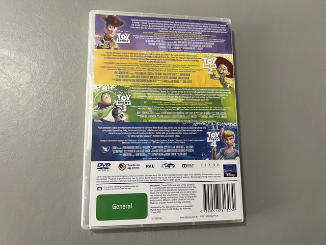 TOY STORY 4 Movie Collection DVD, 2019 Disney Tom Hanks, Tim Allen R4 ...
