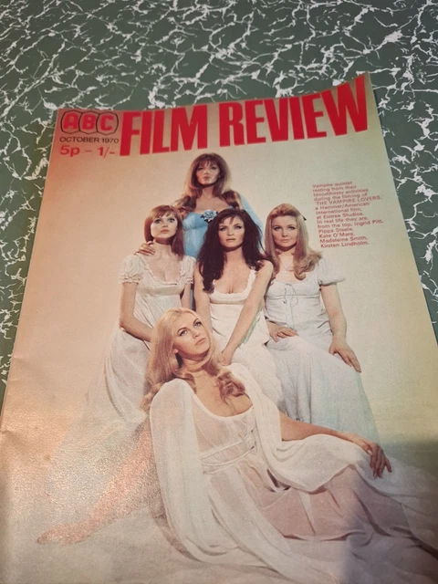 VINTAGE ABC FILM Review Magazine OCTOBER 1970 Vampire Lovers Hammer Horror £20.00 - PicClick UK
