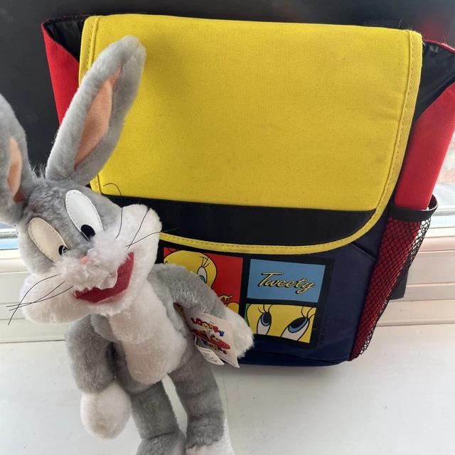 VINTAGE 1996 PLAY By Play Bugs Bunny Looney Tunes + Y2K Tweety Pie Bag ...