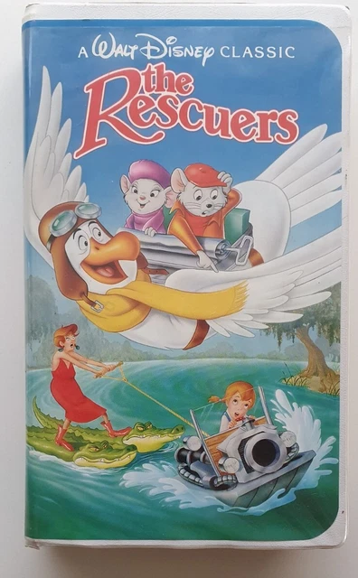 THE RESCUERS BLACK Diamond Walt Disney Rare VHS Video Cassette Tape No ...
