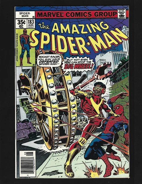 AMAZING SPIDER-MAN #183 FNVF Andru 1ère grande roue fusée coureur ...