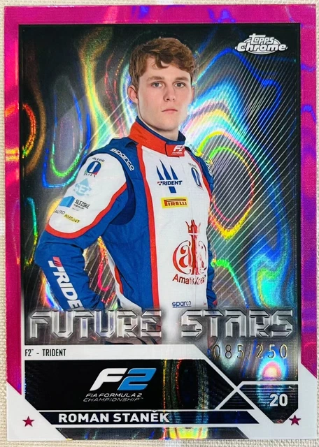 ROMAN STANEK 2023 Topps Chrome F1 F2 Future Stars #86 Pink Fuchsia Lava /250 EUR 1,12 - PicClick IT