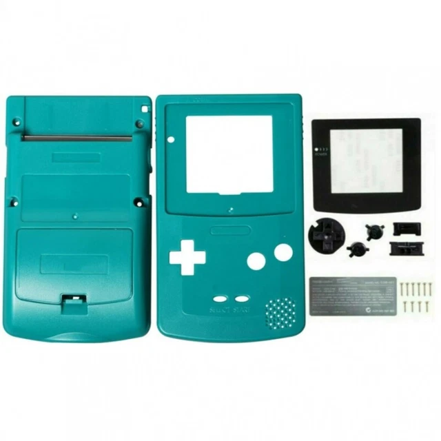 CARCASA COMPLETA PARA Nintendo Game Boy Color Gbc Color Azul Turquesa ...