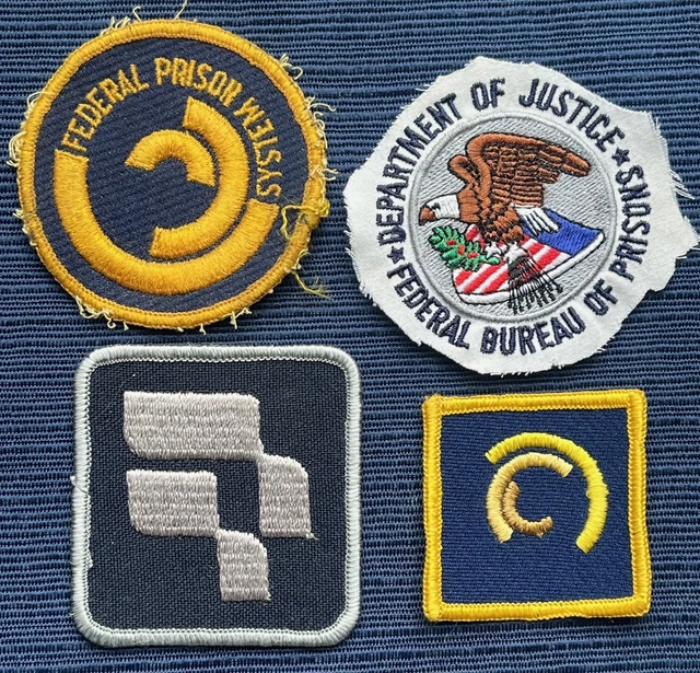 B LOT - 4 Federal Bureau of Prisons Patch Insignia Department of ...