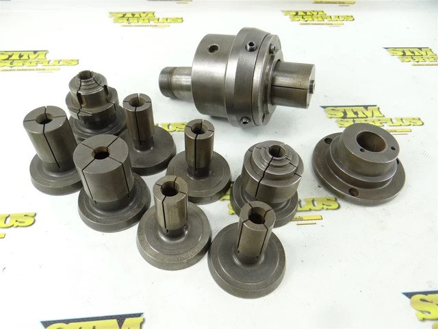 HARDINGE 5C MODEL "M" Expanding Collet Chuck Assembly With 9 Collets ...