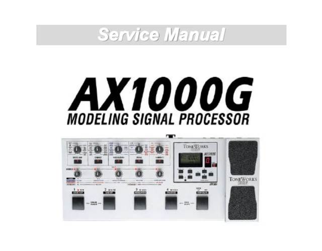 KORG AX1000G SERVICE Manual Diagrams Repair Schaltplan Techniques EUR ...