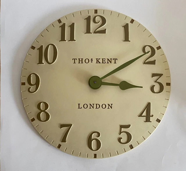 THOMAS KENT ARABIC Wall Clock, Oatmeal, 30cm 12" £21.52 - PicClick UK