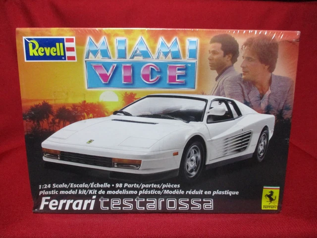 MIAMI VICE FERRARI Testarossa Revell-Monogram 1:24 Model Kit TV Series ...