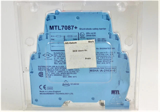EATON MTL INSTRUMENTS MTL7087+ barrière de sécurité diode shunt ...