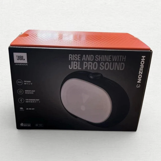 JBL HORIZON 3 Clock Radio FM Bluetooth Portable Speaker System Plastic ...