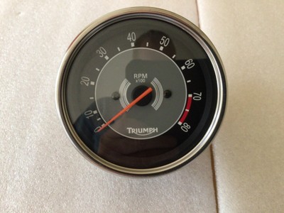 TRIUMPH BONNEVILLE TACHO clock scrambler tachometer clock gauge £157.00 ...