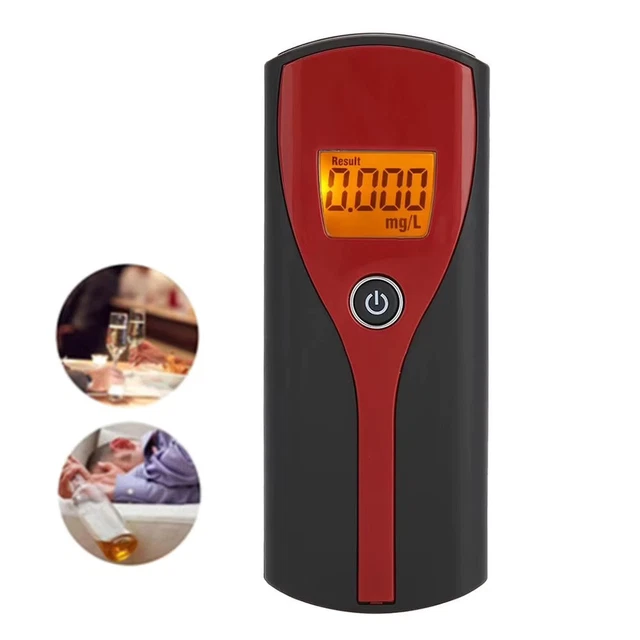 NON-CONTACT ALCOHOL TESTER LED Digital Display Portable Alcohol Breath ...