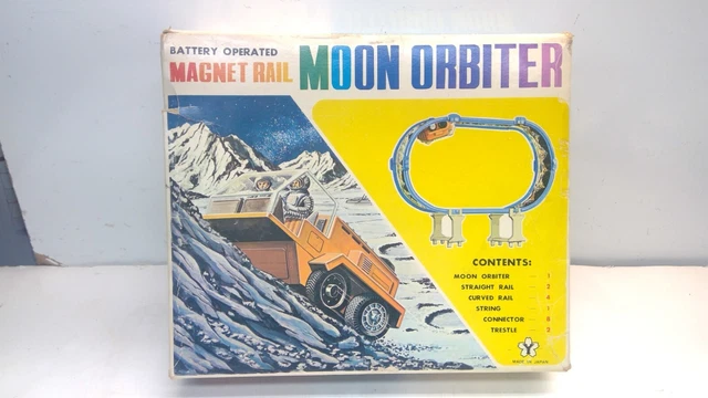 1969 YONEZAWA/MEGO MAGNET Rail Moon Orbiter w/Original Box-TESTED ...