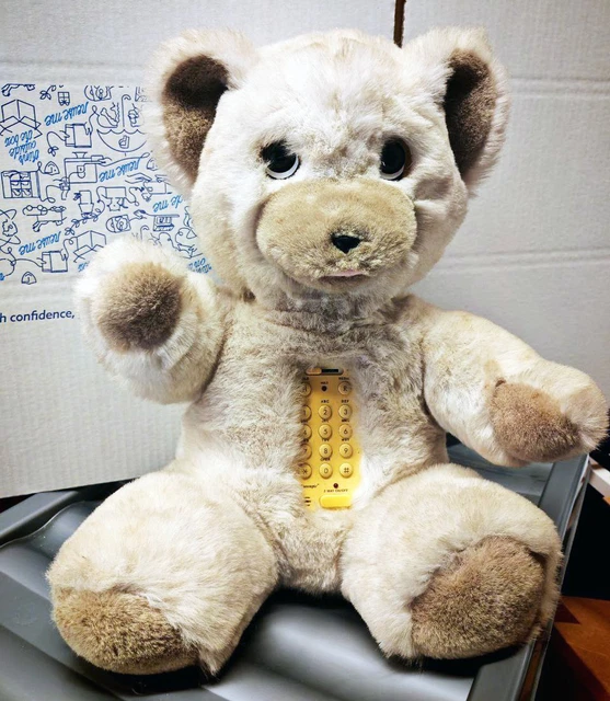 RARE VINTAGE 1986 Teleconcepts Plush Animated Talking Working Teddy ...