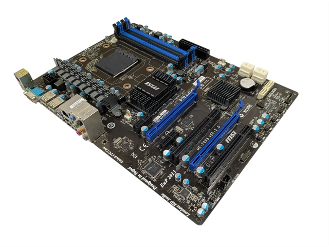 MSI 970A-G46 SOCKET AM3+ DDR3 ATX PC Motherboard no BP £34.99 - PicClick UK