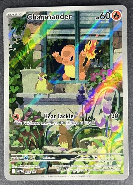 CHARMANDER SVP044 FULL Art Holo Promo - SVP Star Promos Noire - Pokémon ...