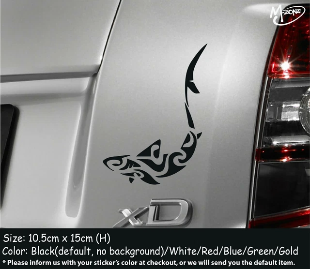 SHARK CAR MOTOR Stickers Tribal tattoo Reflective Decals Best Gifts BL ...