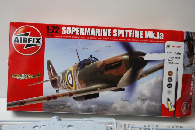 AIRFIX SUPERMARINE SPITFIRE Mk.1a Kit A68206 1:72 Scale Model War Plane To Make EUR 12,88 ...