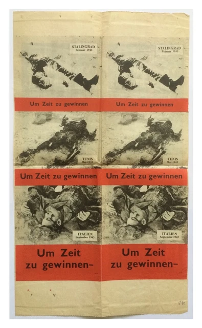 WW2 BRITISH AIR Drop Leaflet. - Code G.72. - 1943. - Operation Gomorrah ...