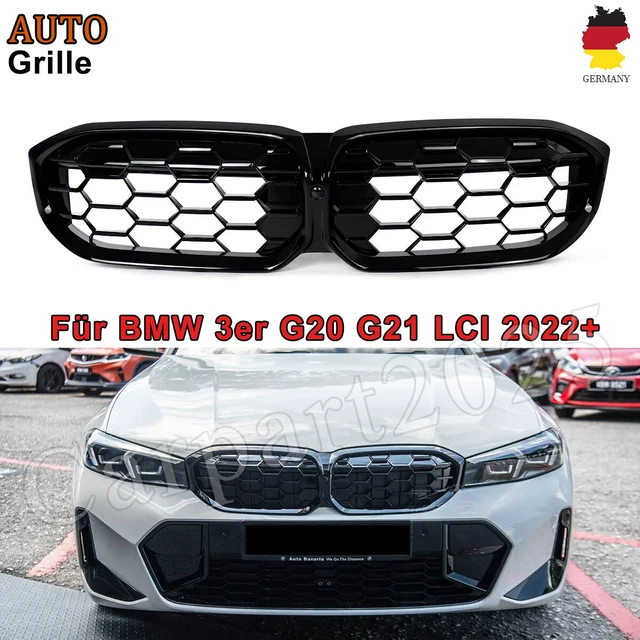 PASST FÜR BMW 3Er G20 G21 Lci 2022+ Kühlergrill Glanz Schwarz Diamant ...
