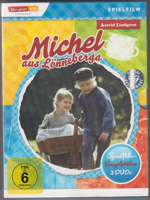 ASTRID LINDGREN UNSER MICHEL AUS LÖNNEBERGA Spielfilme ( 3 DVD KOMPLETT BOX ) EUR 36,00 ...