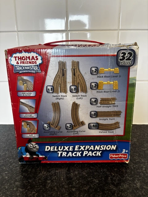THOMAS & FRIENDS Trackmaster Deluxe Expansion Track Pack, 32 pieces. £ ...