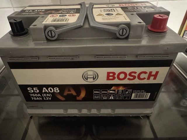 BOSCH S5 A08 AGM Type 096 Start/Stop Battery 70Ah 760A Fully Charged 75 ...