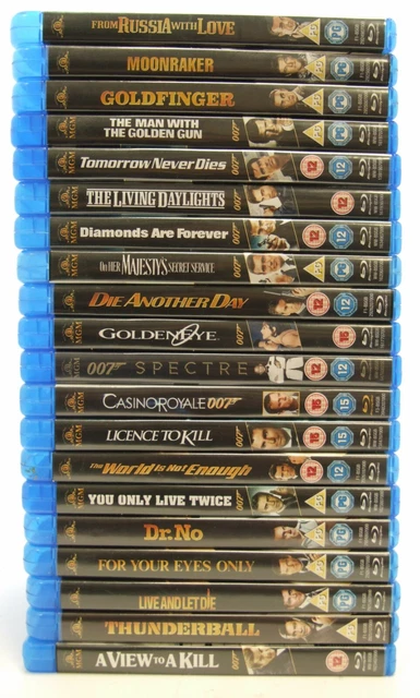 JAMES BOND 007 20 Film Collection Blu Ray Set - Job Lot £0.99 - PicClick UK