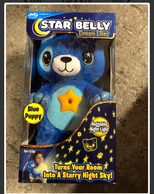 JML STAR BELLY-DREAM Lites Huggable Plush Children's Night Light. BLUE ...
