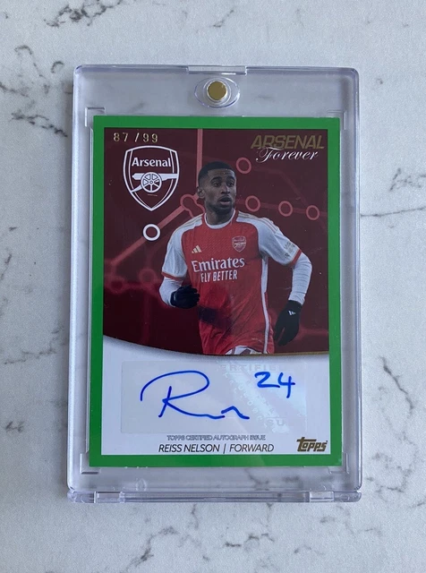 TOPPS ARSENAL FOREVER 2024 Reiss Nelson Autografo Racchiuso/99 EUR 29 ...