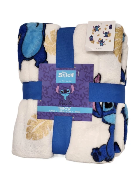 DISNEY LILO & Stitch Angel Throw Soft Fleece Blanket 120cm X 150cm Gift ...