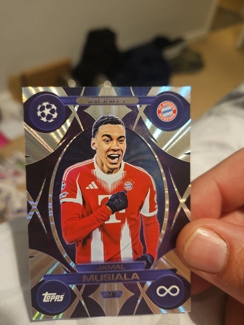 TOPPS MATCH ATTAX 2025/26 Jamal Musiala Bayern Munich Infinity Rare ...