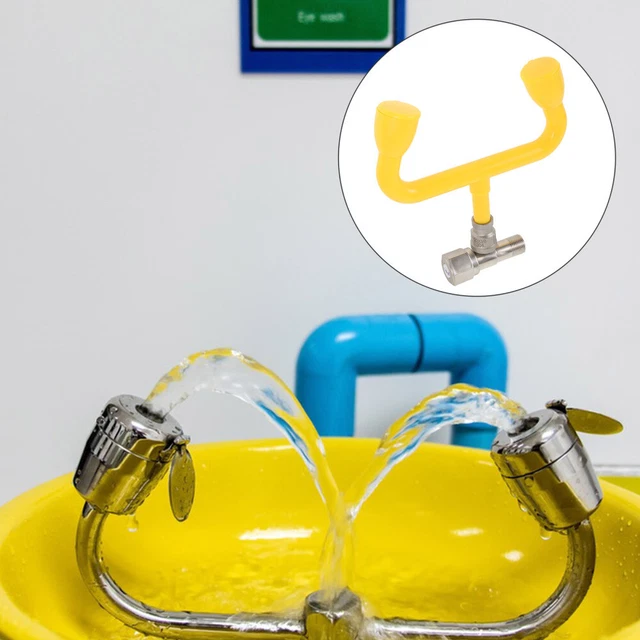 EYE WASH SINK Attachment Kit Washing Station Flush Faucet Mounted ...