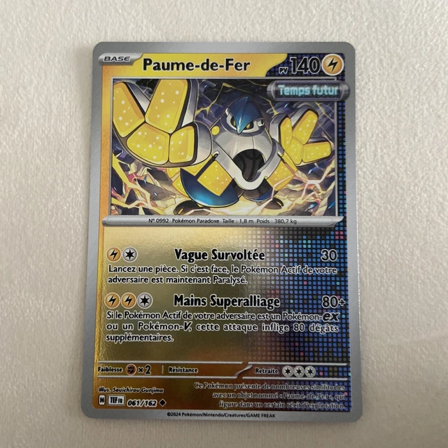 CARTE POKÉMON PAUME-DE-FER 061/162 EV05 Reverse Forces Temporelles TEF ...