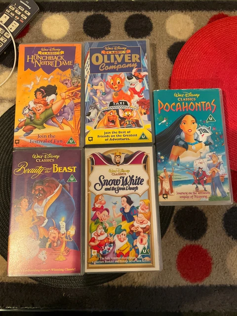 5 WALT DISNEY CLASSIC VHS PAL TAPES CHILDRENS CARTOONS FROM 1990’s ...